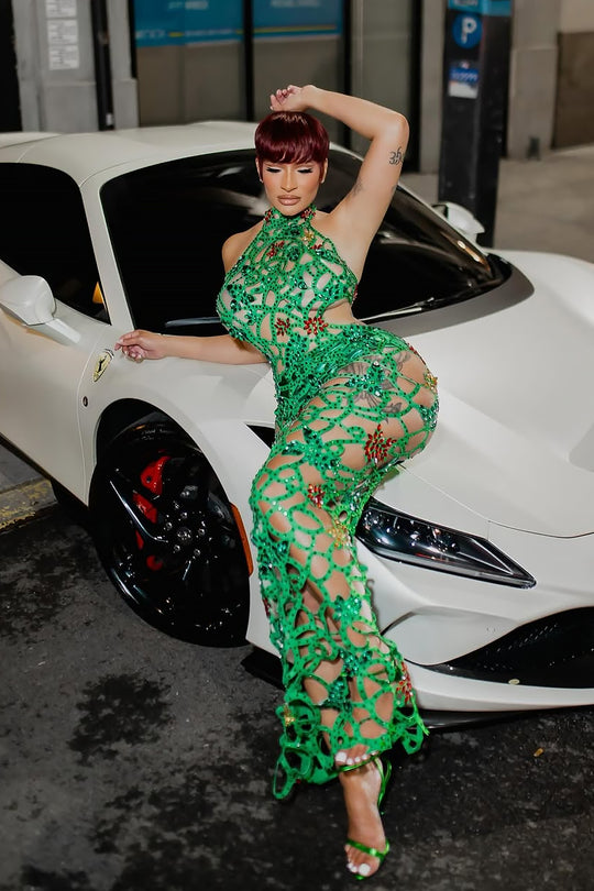 Amanda Green Dress (Made to Order) – AMEKANA