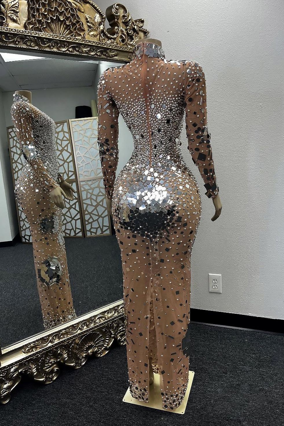 Josie Rhinestone Dress (Made to Order) – AMEKANA